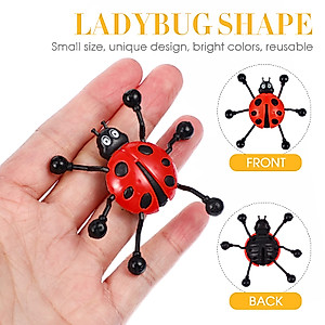 TOYANDONA 12pcs Sticky Wall Climbers, Creative Stretchy Sticky Bug Toys Window Crawler Toys for Kids Party Favor Tricky Novelty Toys (Random Color)