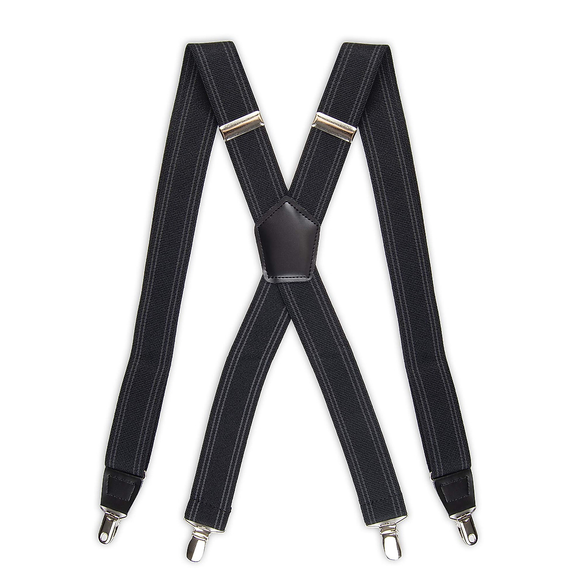 Dockers Men's Docker's 1 1/4" Suspenders,Black,One Size