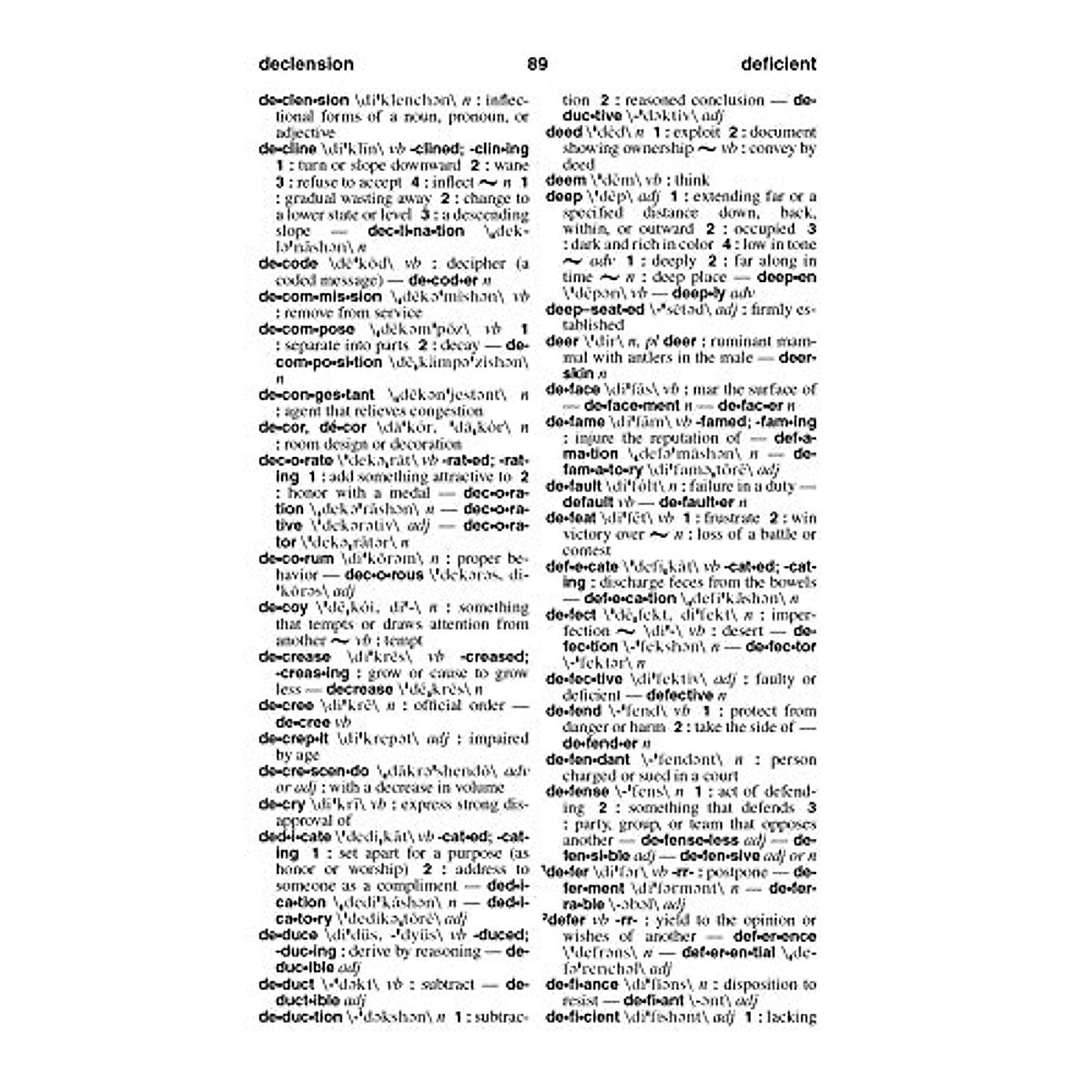 Merriam-Webster's Pocket Dictionary, Newest Edition, (Flexi Paperback) (Pocket Reference Library)