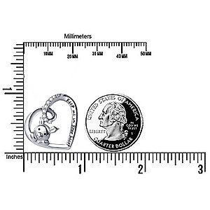 Izpack Cute Little Pig Sterling Silver Crystal Love Pendant Necklaces for Her Women Engraved Keep Me in Your Heart Nice Gifts