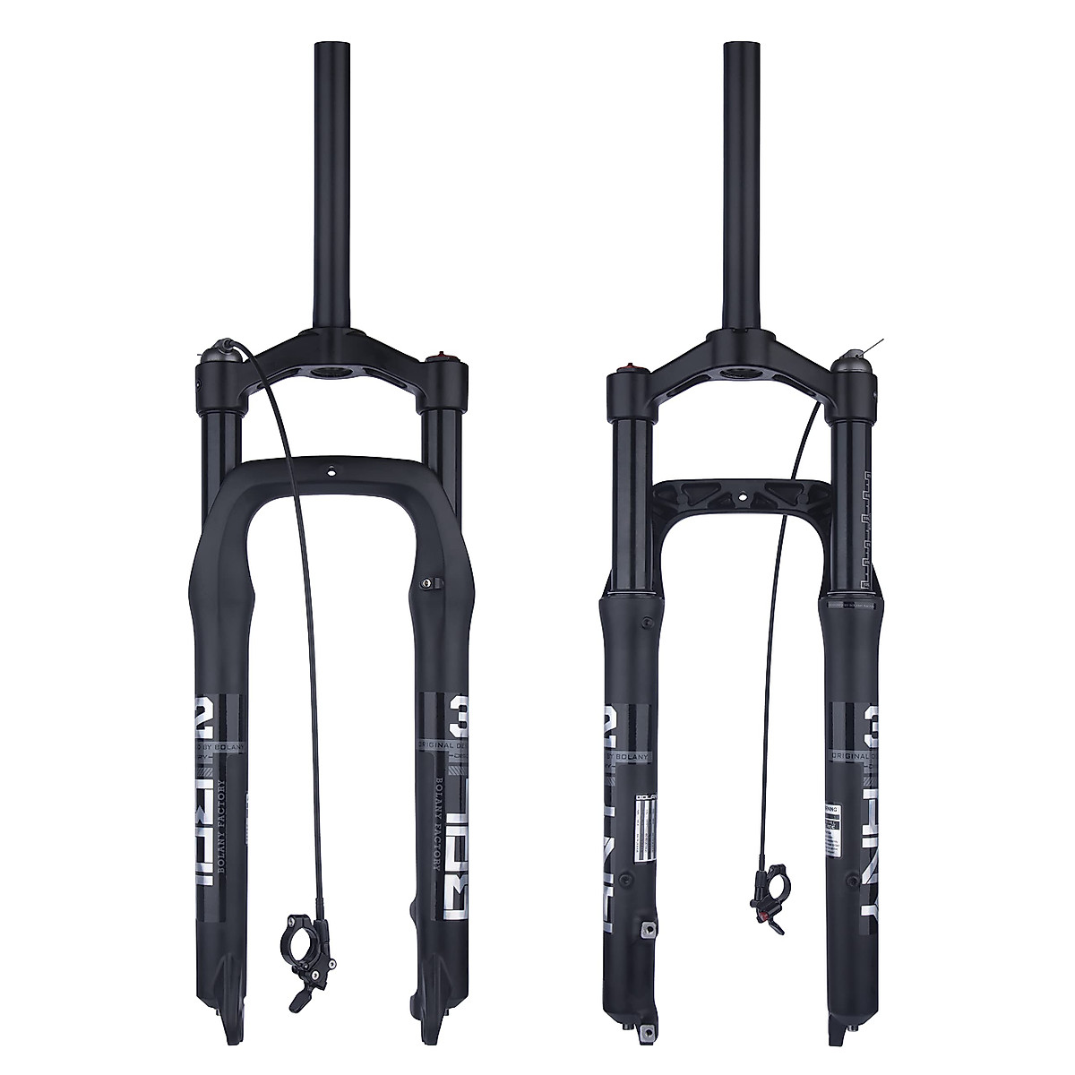 BOLANY Snow Bike Front Fork for A Bicycle 26inch Aluminum Alloy Air Gas Fat Fork Bike for 4.0" Tire Bicycle Accessories
