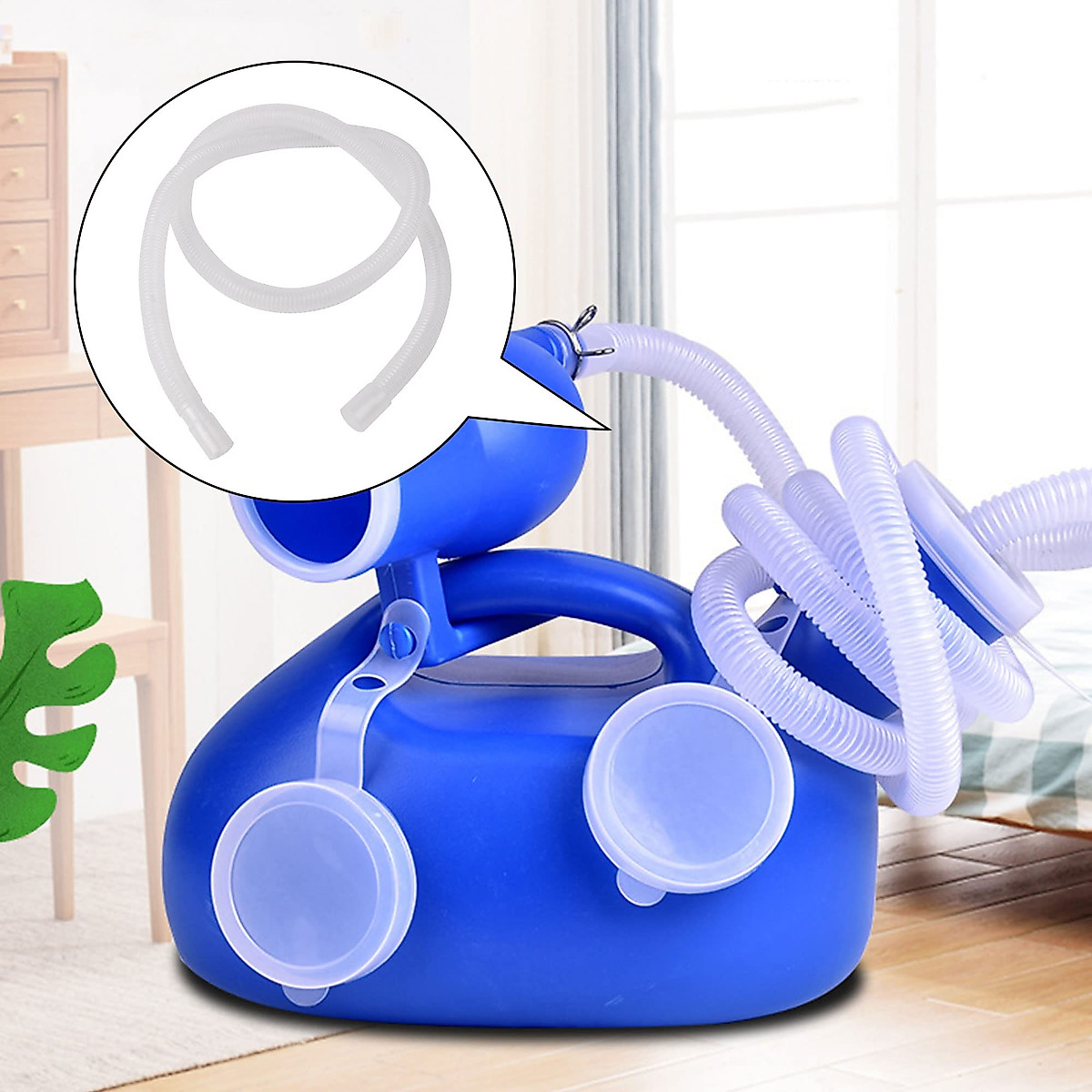 BQLZR Replacement Hose Tube 47.24 Inch Length Plastic for Urinal Pee Bottle Pack of 2