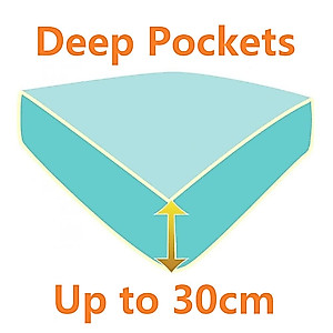 Fully-Encased Waterproof Mattress Cover Protector Twin Mattress Cover Machine Washable Breathable Mattress Cover,Fitted Bed Cover 12" Deep Easy Care (Burgundy,80x200x30cm)