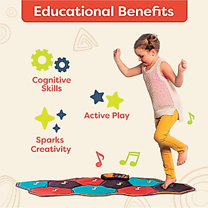 B. toys-Musical Dance Floor- Mat-A-Matics- Songs, Sounds & Lights for kids- 3 years +