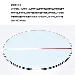 SAGIDAR Round Tempered Glass Round Table Top Round Glass Table Top Replacement, Table Top Tempered Glass Round Table Glass Dining Table, Kitchen Dining Table Top Coffee