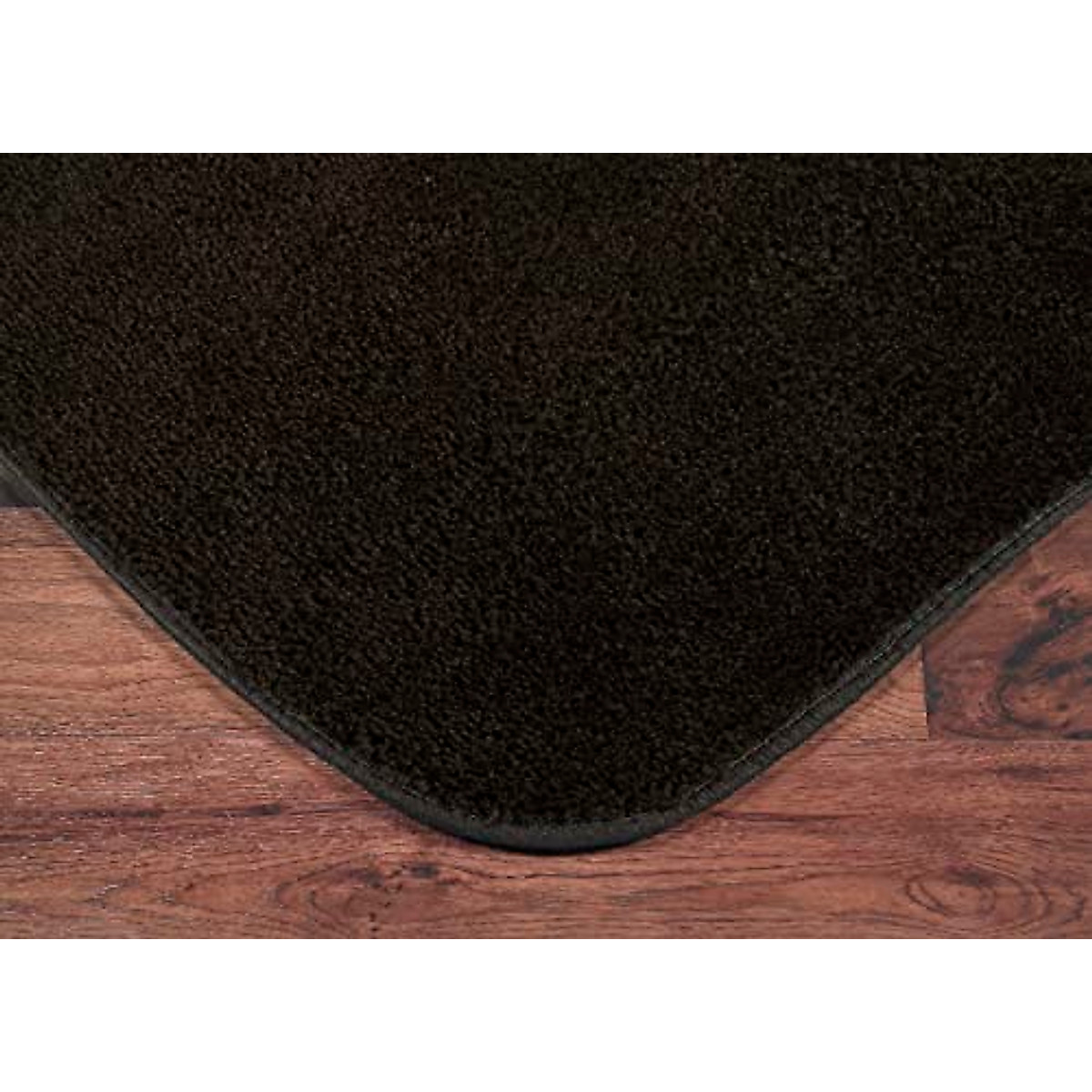 Garland Rug Traditional Plush 5 Piece Nylon Washable Bathroom Rug Set Chocolate
