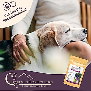 Glacier Peak Holistics HerbAprin - Natural Pain Relief for Dogs, Organic Herb Blend for Arthritis, Aches & Pains, and Hip & Joint Discomfort - 3oz