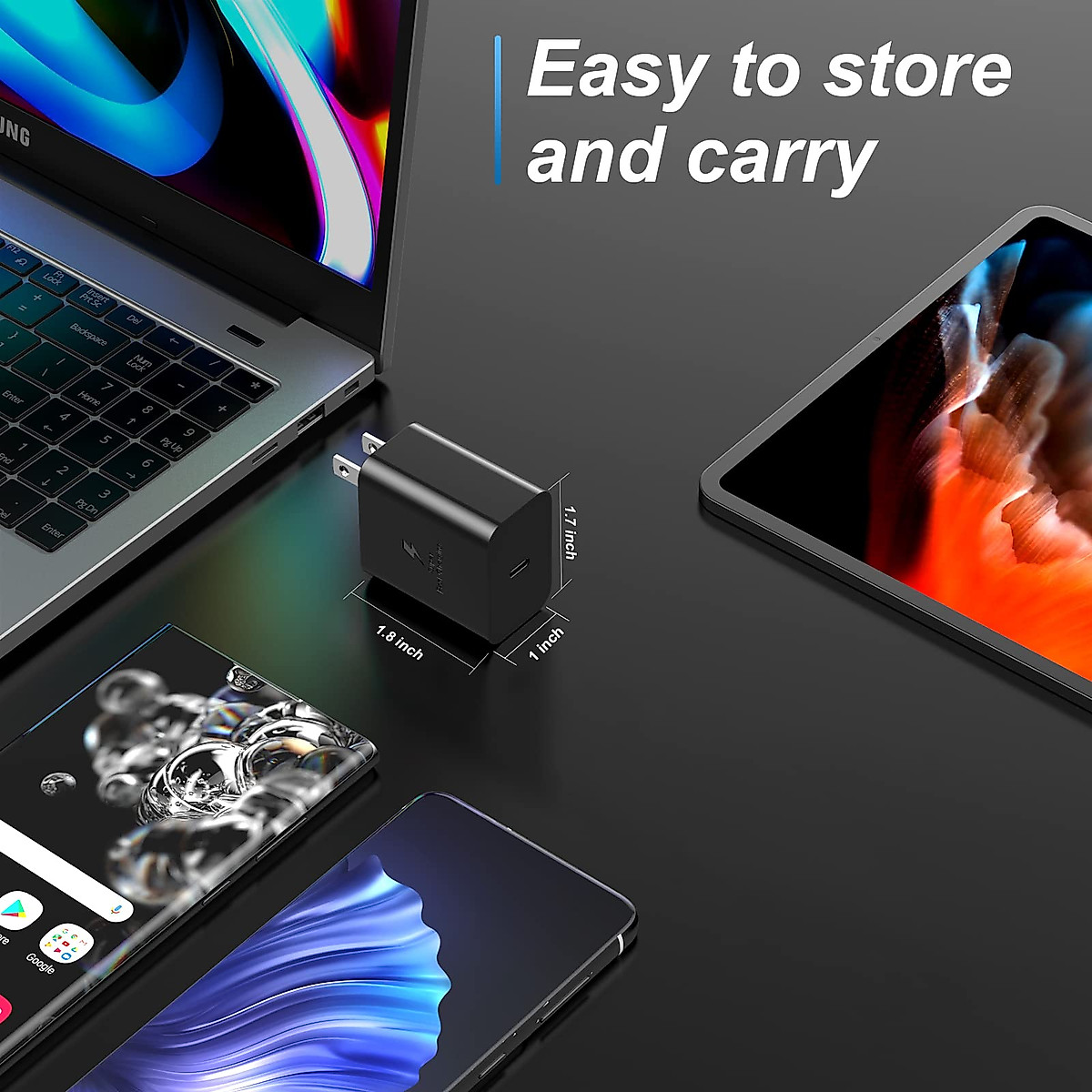 45W Samsung USB-C Super Fast Charger Type C Android Phone Fast Charger with Type C Wall Charger Block and 6FT Fast Charging Cable for Samsung Galaxy S23 Ultra, S23+/S23/S22/S21/S20/Note 20/Note 10