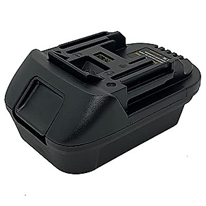 Battery Adapter for Makita 18V Lithium-Ion Cordless Tools, Convert for Milwaukee M18 18V or Dewalt 18V 20V Lithium Battery to Makita 18-Volt BL1830 BL1850 LXT Battery Converter, w/USB Charge Port