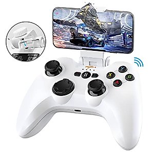 PXN 6603 MFi Controller Wireless Game Controller Portable Joystick Vibration Handle Gamepad for IPhone/IPad/IPod Touch/Apple TV (White)