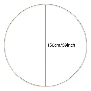 59" Round Balloon Arch Kit, Collapsible and Reusable PVC Tubes Create Balloon Ring Backdrop Kit for Wedding, Birthday Party, Photo Background, Baby Shower, Festival Decoration-Valentine's Day