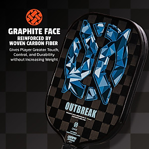 ONIX Outbreak Pickleball Paddle Reinforced by TeXtreme® Technology for Improved Performance and Stronger Play