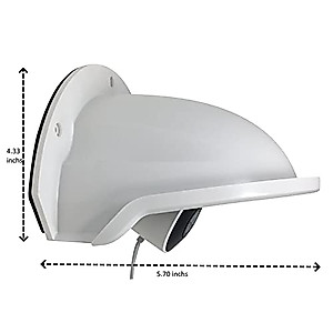 Universal Sun Rain Shade Camera Cover Shield for Outdoor Camera White