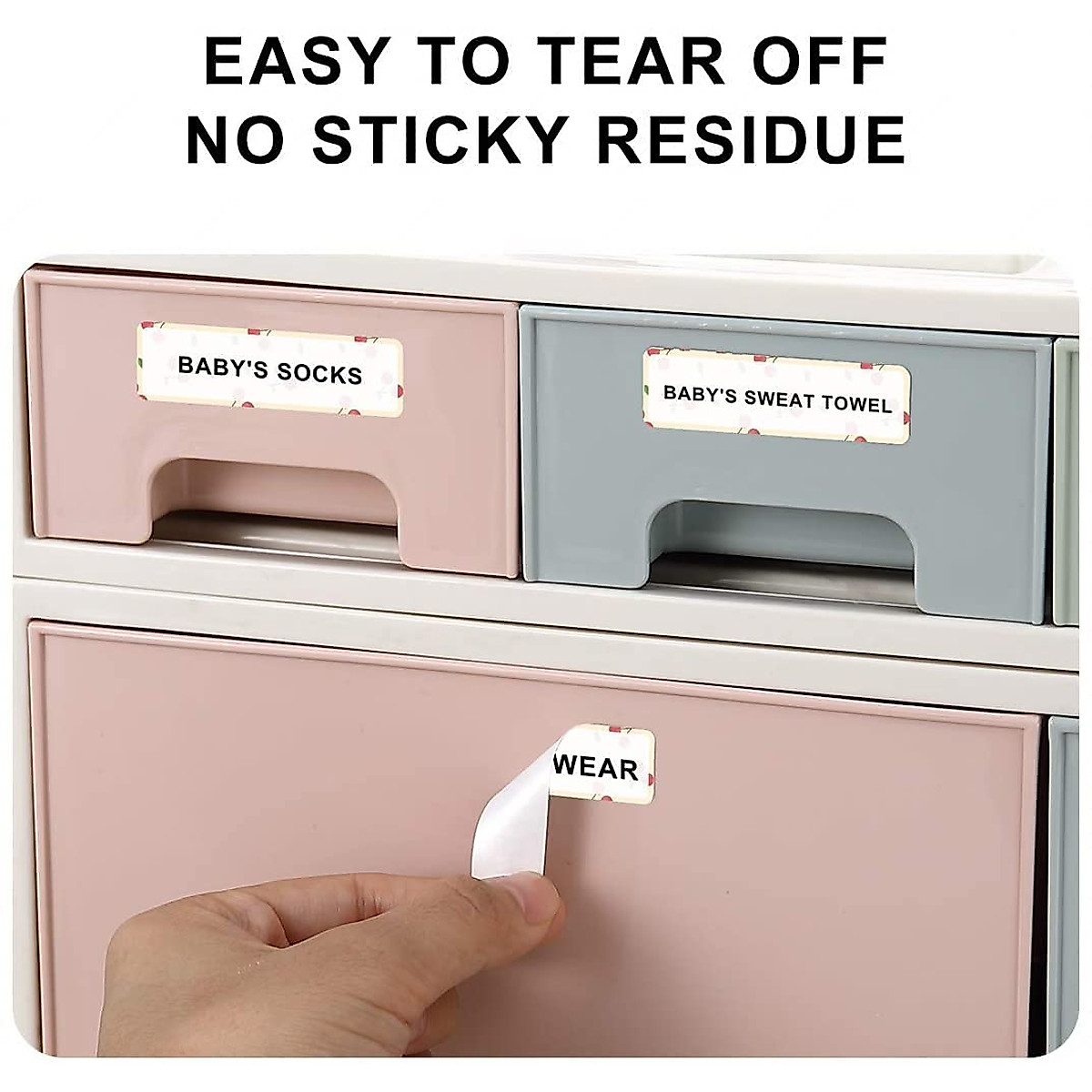 NIIMBOT D11 Label Maker Tape Adapted Label Print Paper Standard Laminated Office Labeling Tape Replacement (Transparent)