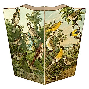 Marye-Kelley WB198 - Antique Bird Wastepaper Basket