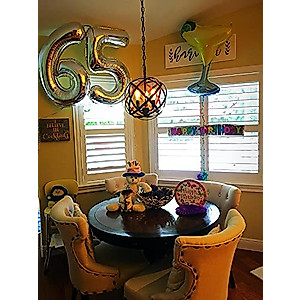 Silver 0 Balloons,40 Inch Birthday Foil Balloon Party Decorations Supplies Helium Mylar Digital Balloons (Silver Number 0)