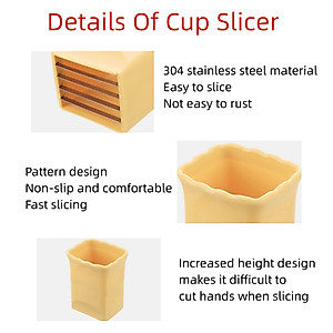 3 PCS Cup Slicer, 2024 New Egg Stainless Steel Strawberry Slicer, Egg Slicers, Strawberry Cutter, Premium Quickly Making Vegetable Salad Cutter, Craft Fruit Kitchen Tool