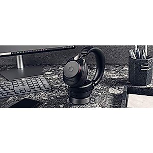 Jabra Evolve2 85 USB-C Stereo Headset with Charging Stand, UC Optimized, Leading Wireless Performance with Advanced Noise-Cancelling Microphone, All Day Battery - Black