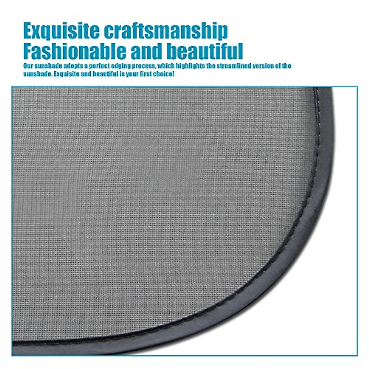 neynavy 2 PCS Car Window Shade for Baby, 19.6In x 11.8In Car Sun Shade Side Window Sunshade, Glare and UV Protection for Kids/Adults/Pets, Universal Fit for Most Cars (Suction Cup Style)