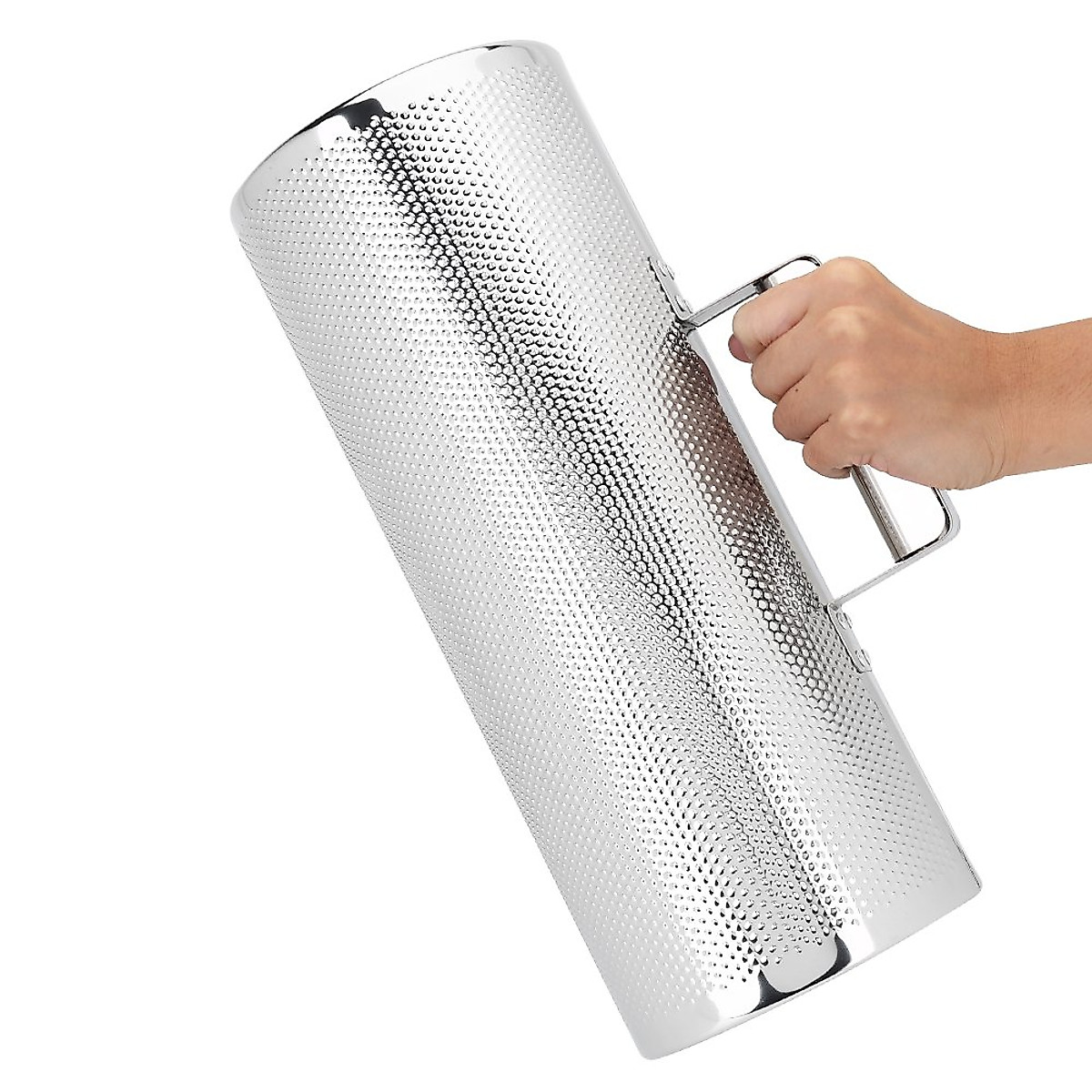 Alomejor Professional Guiro, 5 x 12.8'' Stainless Steel Guiro Shaker with Scraper Percussion Instrument
