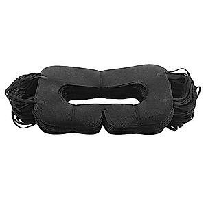 YinQin 50PCS Disposable VR Mask VR Headset Mask, Sanitary VR Eye Cover Mask, VR Eye Mask Cover, VR Headset Cover Mask Universal Mask for VR (Black)