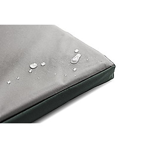 Furhaven Small Dog Bed Water-Resistant Two-Tone Kennel & Crate Pad w/ Removable Washable Cover - Green/Gray, Small