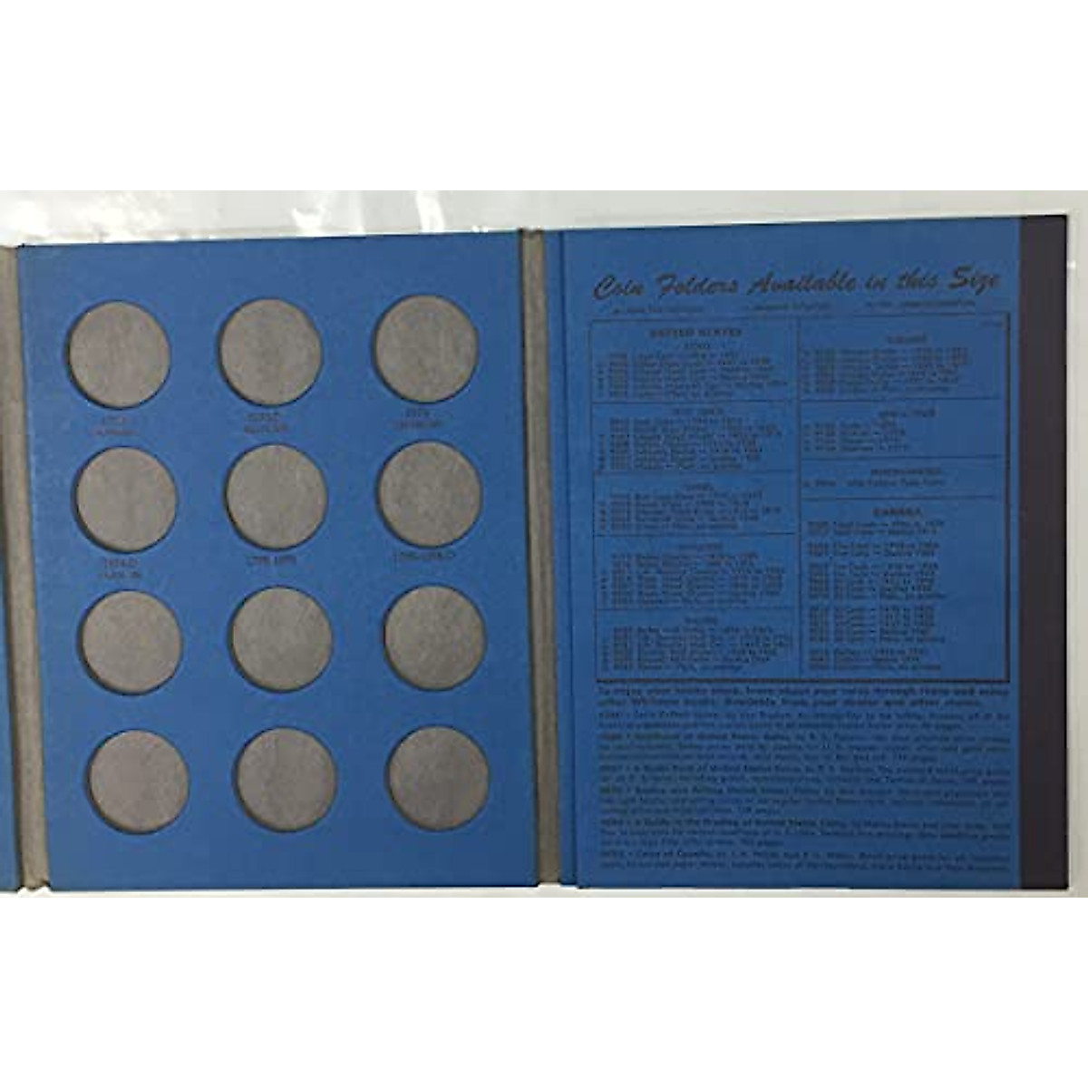 1964 - Used John F. Kennedy Half Dollar Collection # 9699 Empty Coin Folder