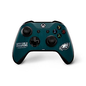 Skinit Decal Gaming Skin Compatible with Xbox One X Bundle - Officially Licensed NFL Philadelphia Eagles Super Bowl LII Champions Design