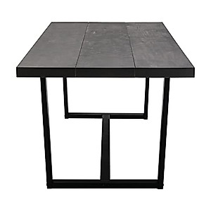 72” Kitchen & Dining Room Tables for 6-8 Person, Modern Farmhouse Rectangular Dining Table 72 with Metal Frame, 36 by 72 Dining Room Table for Home Office Furniture