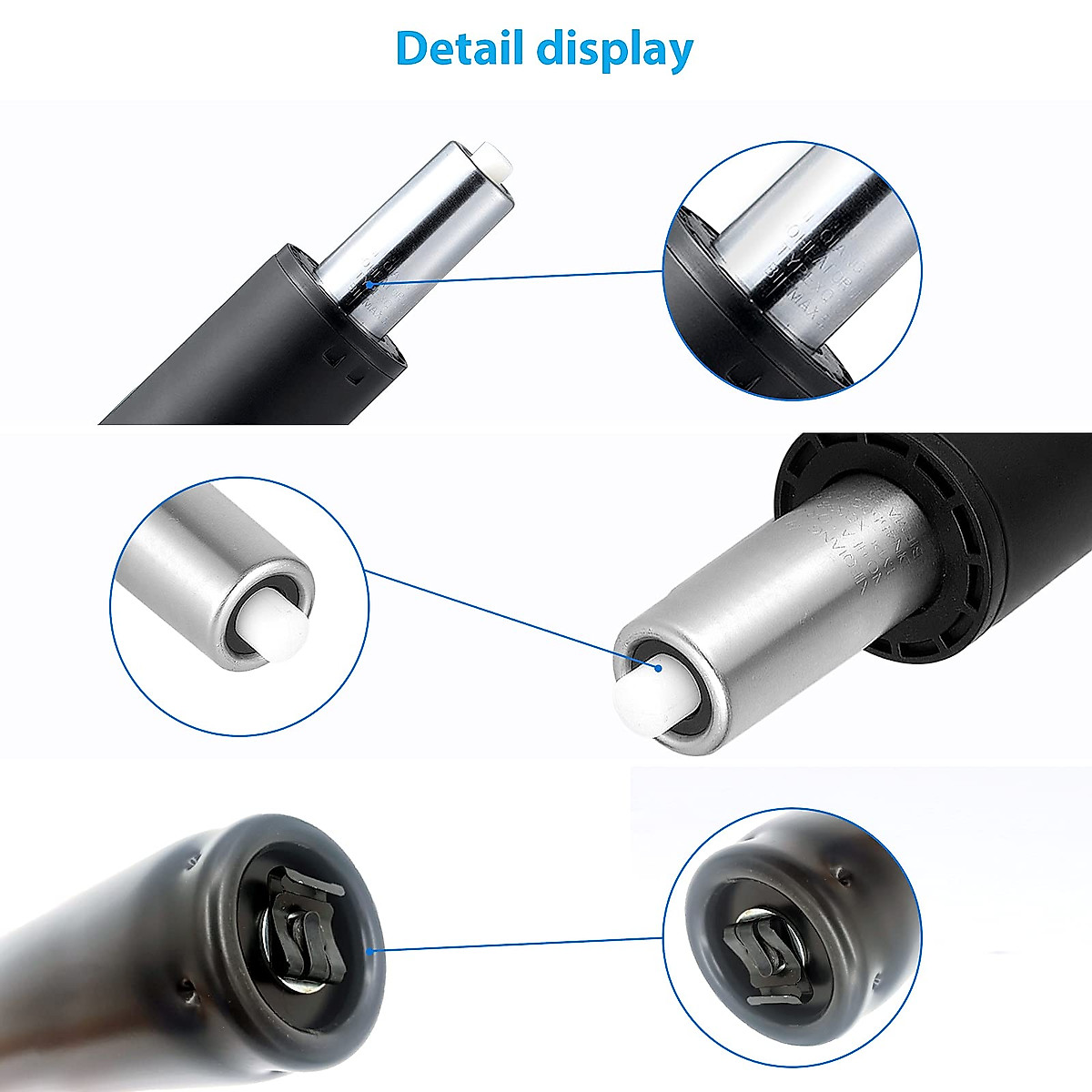 Kinchoix 5'' Gas Lift Cylinder Office Chair Gas Lift Cylinder Replacement Pneumatic Shock Heavy Duty 450 lbs for Office Desk Chairs Gaming Chair Universal Size