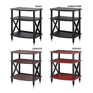 Pangea Audio Vulcan TT Turntable Stand with Vinyl Record Storage - Black