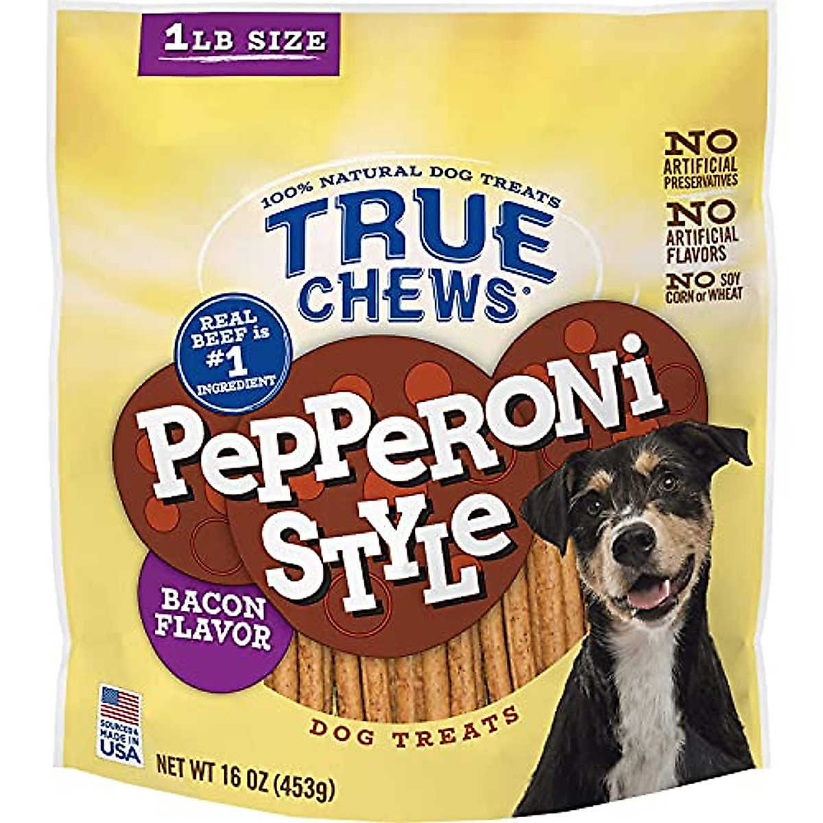 True Chews Pepperoni Style Bacon Flavor 16oz