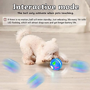 BENTOPAL Interactive Dog Toy Wicked Ball for Indoor Cats/Dogs with Motion Activated/USB Rechargeable