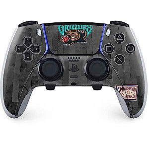 Skinit Gaming Decal Skin Compatible with PS5 DualSense Edge Pro Controller - Officially Licensed NBA Memphis Grizzlies Hardwood Classics Design