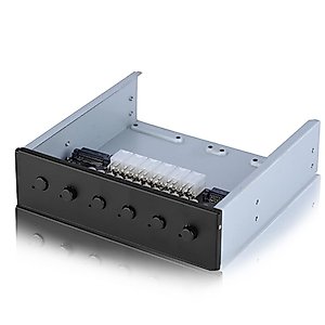 Hard Disk Power Switch, SATA Drive Switch Plastic + Metal Power Switch with 6 Self-Locking Switches SATA Switch, Hard Drive Selector for Desktop Computer for PC