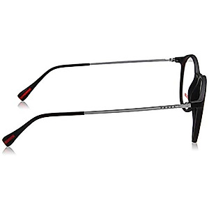 Prada Linea Rossa PS 04HV Men's Eyeglasses Black Rubber 53