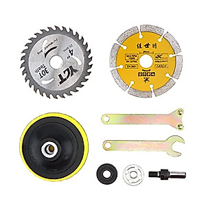 CLAHJQX 14pcs Multifunctional Electric Drill Cutting Conversion Angle Grinder Suit with Conversion Shank and Metal Cutting Blades for Cutting/Grinding/Polishing