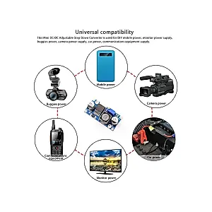 CenryKay 6PCS LM2596 DC-DC Buck Converter, Adjustable Step Down Voltage Regulator 3-40V to 1.5-35V Power Supply Volt Reducer Transformer Module