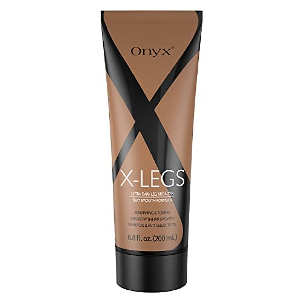Onyx X-Legs Indoor Tanning Lotion - Moisturizing Leg Tanner, the Darkest Bronzer for Tanning Legs, Skin Firming & Conditioning, Anti-Oxidants for Vitalizing & Soothing, Tanning Bed Lotion