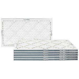 Amazon Basics Merv 11 AC Furnace Air Filter - 14'' x 25'' x 1'', 6-Pack