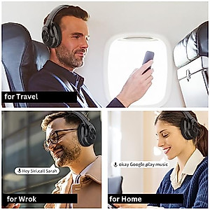 Wireless Bluetooth Headphones Over Ear 65 Hours Playtime Foldable Deep Bass HIFI Stereo Wireless On Ear Headsets with Microphone Noise Isolating, Lightweight Soft Earmuff, For Phone,TV,Travel Pink