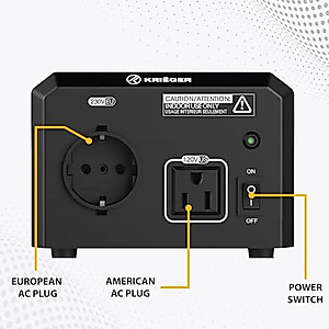 K KRIËGER European Power Converter Step Down Voltage Transformer