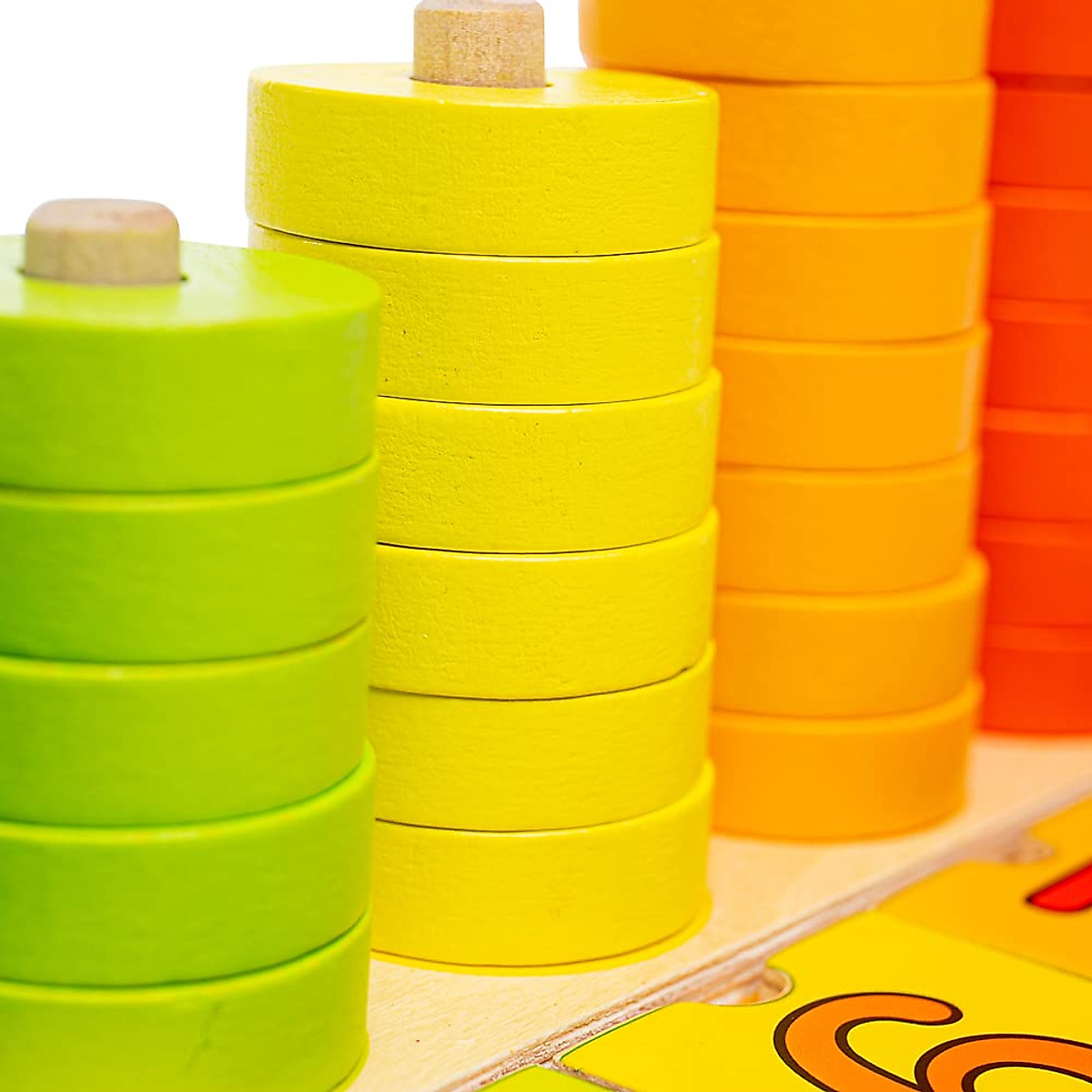 Bigjigs Toys Wooden Learn to Count Stacking Toy