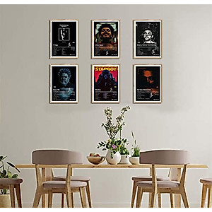 Facdem Weeknd Poster The Music Album Cover Posters Print Set of 6 Room Aesthetic Canvas Wall Art for Girl and Boy Teens Dorm Decor 8x10 inch