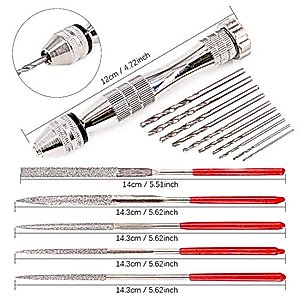 Keadic 55Pcs Professional Modeler Basic Tools Craft Set Hobby Building Tools Kit with a Plastic Case for Gundam Car Model Building Repairing and Fixing