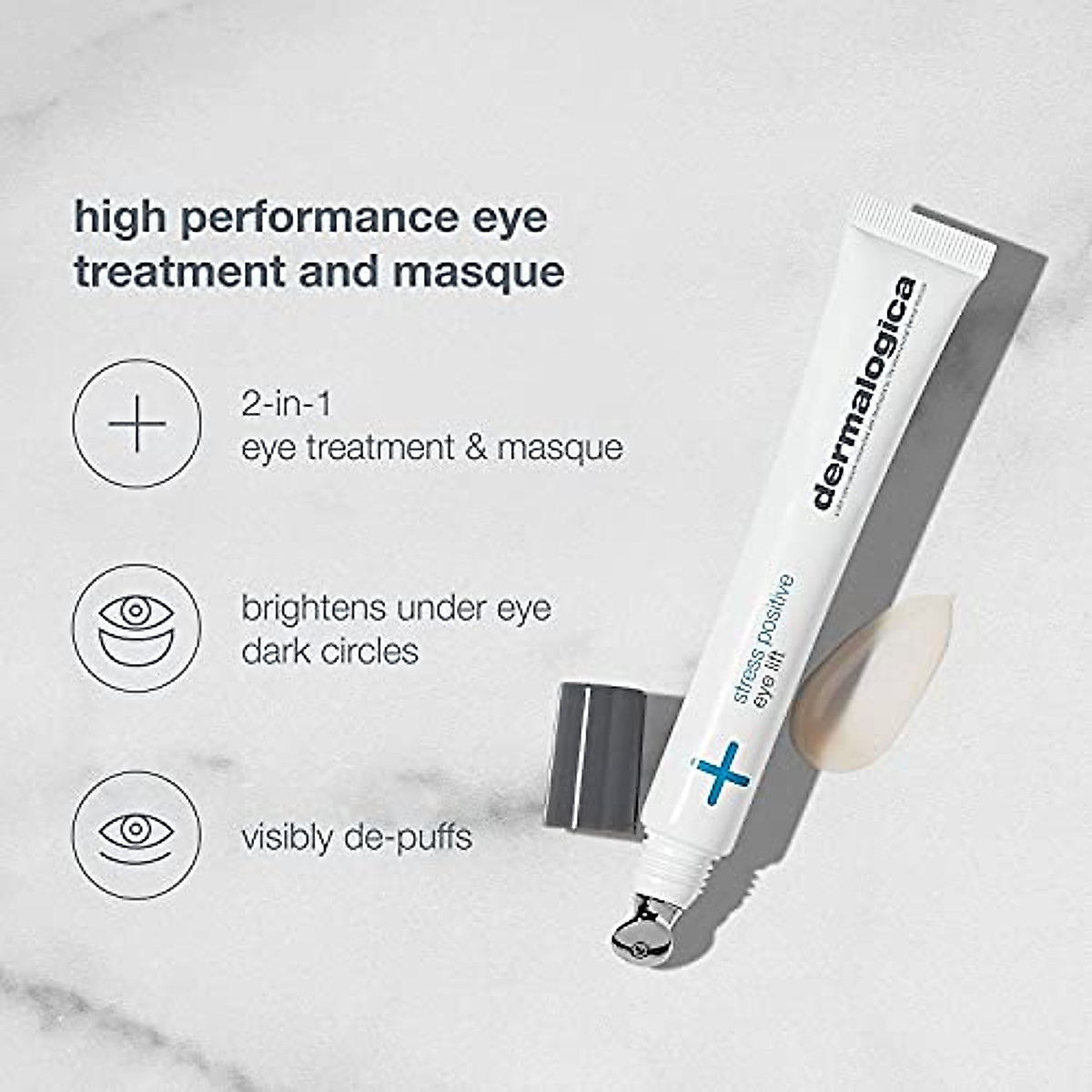 Dermalogica Stress Positive Eye Lift (0.85 Fl Oz) Eye Cream with Hyaluronic Acid - Brightens Dark Circles and Visibly De-Puffs the Under-Eye Area