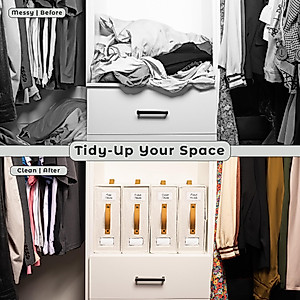 HappyHedz Sheet Organizers and Storage Bags for Bed Sheets, Linen, Blankets, Bedding - Under Bed or Closet Storage Boxes with Dual Handles and Organization Labels - (Beige, 2-pack)