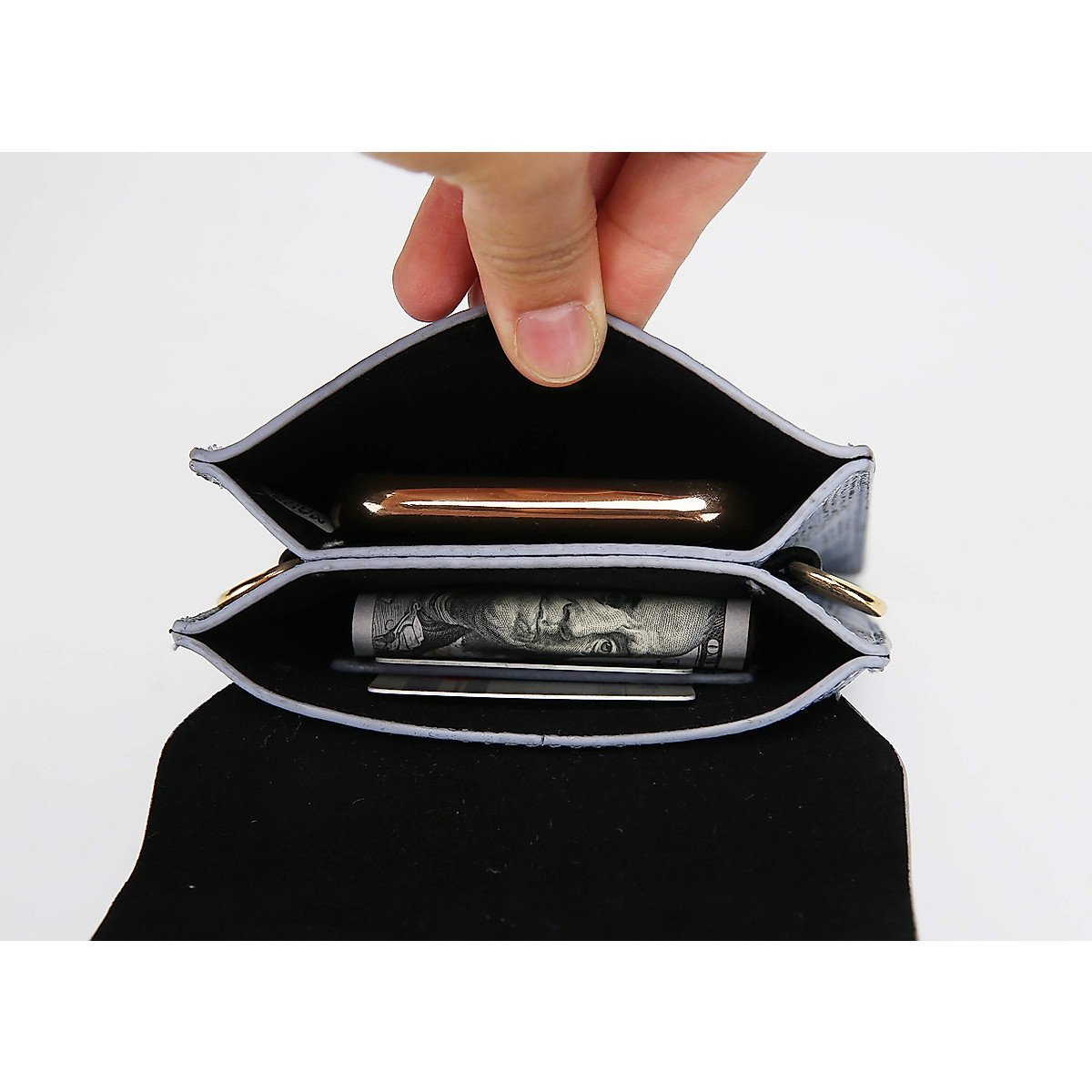 MKF Small Crossbody Cell Phone Purse Wallet for Women – PU Leather Cellphone Bag – Case with Shoulder Strap Beige