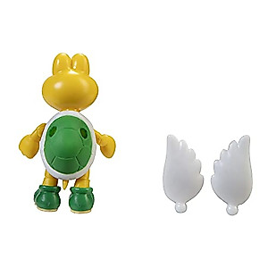Super Mario Action Figure 4 Inch Green para Koopa Troopa Collectible Toy with Wings Accessory