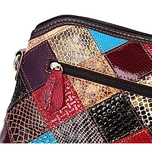 Eysee Crossbody Bag Women Multicolor, Leather Handbag Colorful Purses (Multicolour 2)